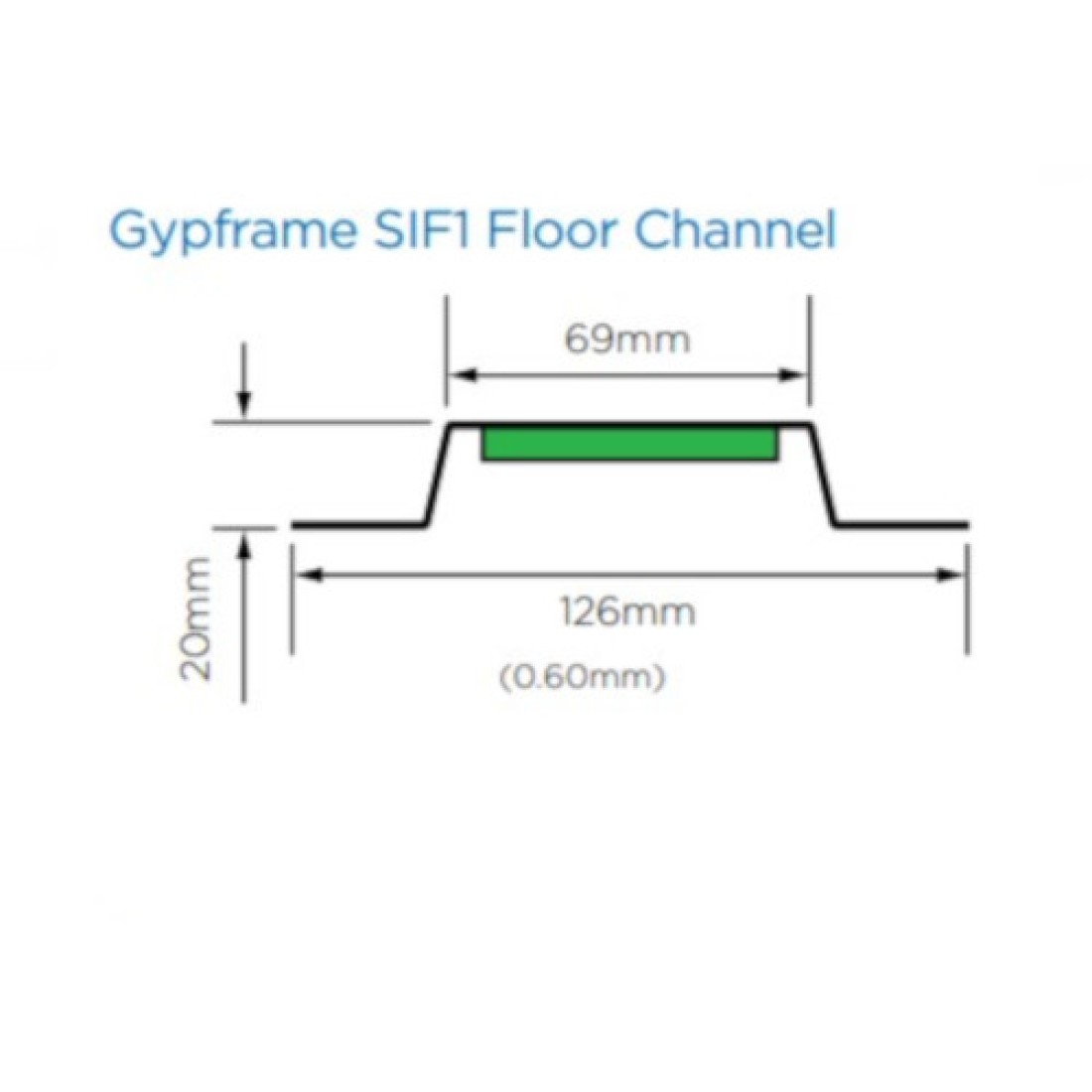 British Gypsum Gypfloor SIF1 Floor Channel | Metal Frame Floor System | Dry Lining